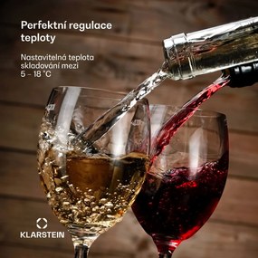 Klarstein Shiraz Premium Smart 12 Slim, vinotéka na 12 lahví