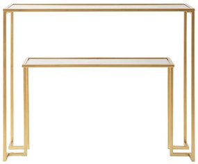 Designová konzole Wambleeska 100 cm zlatá