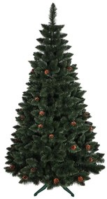 Vánoční borovice se šiškami 220 cm