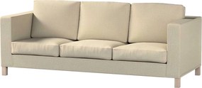 Potah na pohovku IKEA Karlanda 3-místná nerozkládací, krátký barva béžová látka pletený vzor