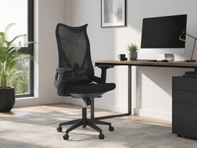Ergonomická kancelářská židle SOSA - černá síťovina