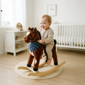 Houpací koník s melodií a šátkem Baby Mix Artur