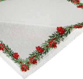 VÁNOČNÍ UBRUS XMAS5 85X85 CM VZOROVANÝ