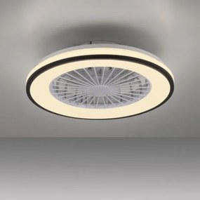 JUST LIGHT. 14447-18 - LED RGBW Stm stropní ventilátor LENO LED/44W/230V + DO