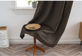 Zatemňovací závěs LOOM VELVET 140x250 cm, hnědý Zavěšení: Kovové kroužky