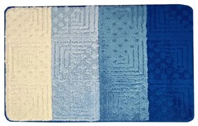 Koupelnová předložka  Comfort SLV modrá/bílá, 1 set