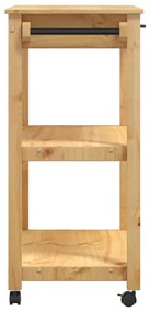Kuchyňský vozík MONZA 84 x 40 x 90 cm masivní borové dřevo,  376103