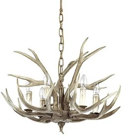 Závěsné svítidlo lustr imitace jelení paroží CHALET SP6 - 115498 - Ideal Lux