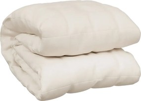 Zátěžová deka světle krémová 200 x 220 cm 13 kg textil 3154823