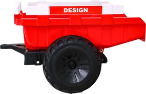 Ramiz Traktor s přívěsem 720-T červený