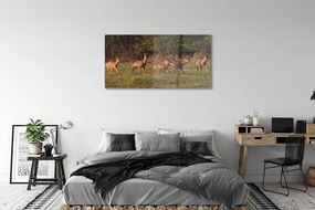 akrylový obraz Deer Golf svítání 125x50 cm