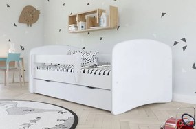 Nejlevnější nábytek Postel OYERE 200x90 cm s úložným prostorem, bílá