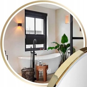 Rea Rea, Zrcadlo LED 70cm MMJ Gold, HOM-02502