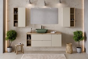 Comad Koupelnová skříňka pod deskové umyvadlo s košem na prádlo Dalia Cashmere 100 kašmír