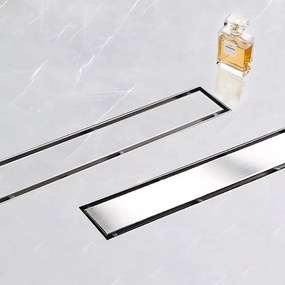 Odtokový žlab REA NEOX 80 cm, broušený nikl