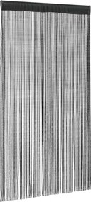 Provázkové záclony, 2 ks, 140x250 cm, černá 132401