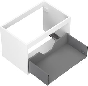 Mexen Box-A, závěsná skříňka 70 cm, 1 zásuvka, bílá matná, 91AX0-0700-470-1-01