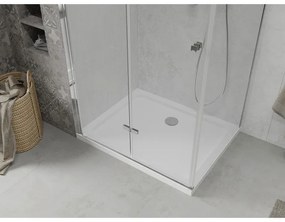 Mexen Lima sprchový kout 80x70cm, 6mm sklo, chromový profil - čiré sklo + Slim sprchová vanička - 856-080-070-00-00-4010