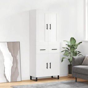 Skříň highboard bílá 69,5 x 34 x 180 cm kompozitní dřevo 3199897