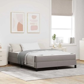 Postel s boxspringem Taupe 140 x 200 cm textil 3398497