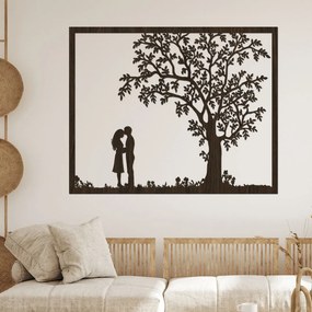 dřevo života Dřevěný strom na zeď SOUZNĚNÍ Zvolte rozměr (cm): 95x76, Zvolte barvu dekoru: Wenge