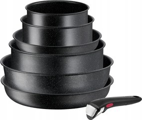 Tefal sada nádobí Ingenio Black Stone 7 ks