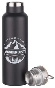 Butlers WANDERLUST Termoska s rukojetí 650 ml - černá