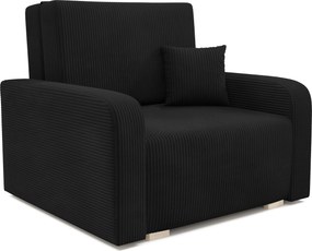 Eka Pohovka NESSIE I, 105 cm Barva látky: Černá (Curio 99)