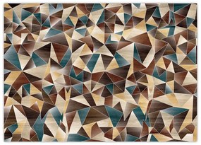 Skleněný obraz z trojúhelníků (70x50 cm)