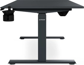 Elektrický stůl s regulací výšky ergonomický antracitový,1600x800 mm: ARIA