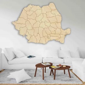 Dřevěná nástěnná mapa Rumunsko| SENTOP M006
