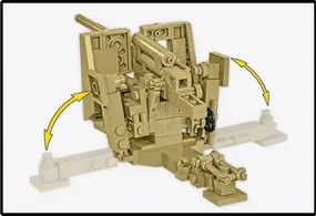 COBI 3143 Sd.Kfz.8 s Flak 36 8,8 cm / Stavebnice / 975 kostek / 2 figu