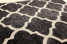 Berfin Dywany, Kusový koberec Lagos 1052 Dark Grey (Silver), 200x290, šedá, chodba / předsíň