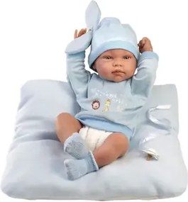 Llorens 84345 NEW BORN CHLAPEČEK - realistická panenka miminko s celov