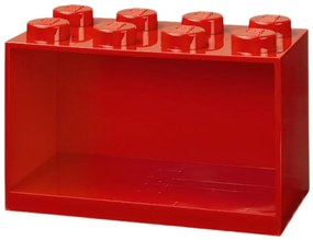 OnaDnes -20% Lego® Červená nástěnná police LEGO® Storage 21 x 32 cm