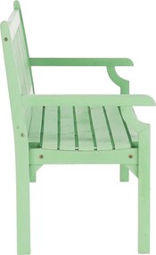 Kondela Dřevěná zahradní lavička, neo mint, 150 cm, KOLNA
