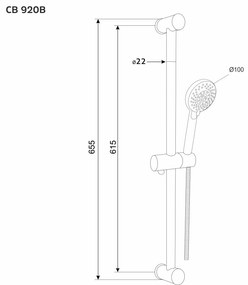 Mereo sprchová souprava podomítková baterie 3 cestná hlavová sprcha oválný kryt chrom CB60157TB3