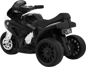 Ramiz BMW S1000 RR Mini dětská motorka na baterie černá + 3 kolečka + zvuky + LED