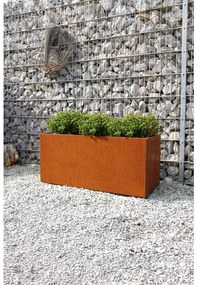 Truhlík MAXI, corten, šířka 100 cm, hnědý