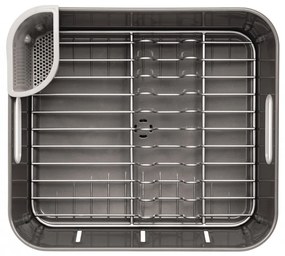 Odkapávač na nádobí Simplehuman – Compact, šedý plast
