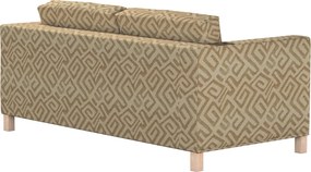 Potah na pohovku IKEA  Karlanda rozkládací, krátký barva béžová látka pletený vzor, vzorované