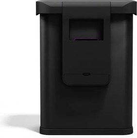Černý bezdotykový ocelový odpadkový koš 58 l Sensor – simplehuman