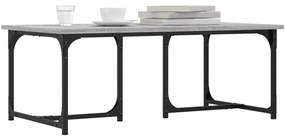 Konferenční stolek šedý sonoma 90 x 50 x 35 cm kompozitní dřevo - Default Title