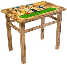 Bestent Dětský dřevěný stolek Lolek a Bolek