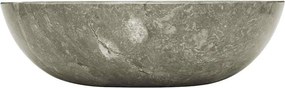 Umyvadlo šedé Ø 40 x12 cm mramor 149157