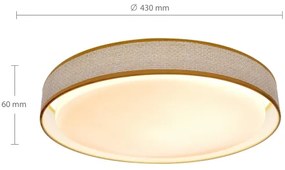 Brilagi - LED Stmívatelné stropní svítidlo KIANIA LED/48W/230V 3000-6500K + DO