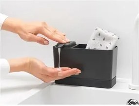 Brabantia Organizér ke dřezu s dávkovačem tmavě šedá / plast /  8.5 x