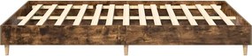 Rám postele bez matrace kouřový dub Engineered Wood 3328712