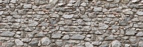 DIMEX | Fototapeta do kuchyně Stará kamenná zeď KI-180-255 | 180 x 60 cm | šedá