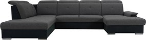XXXLutz SEDACÍ SOUPRAVA, textil, černá, tmavě šedá Cantus - Sedací soupravy - 000812006480
